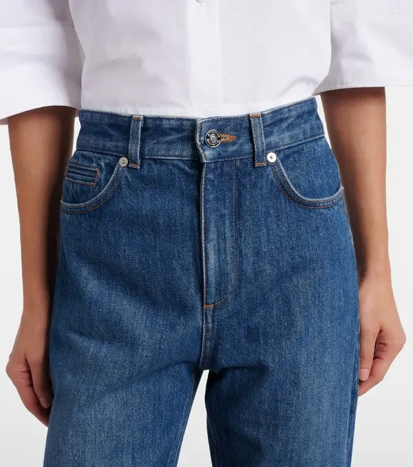 Givenchy Mid-rise Straight Jeans - Blue