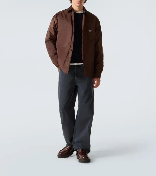 Prada Virgin Wool Crew Neck Sweater - Blue