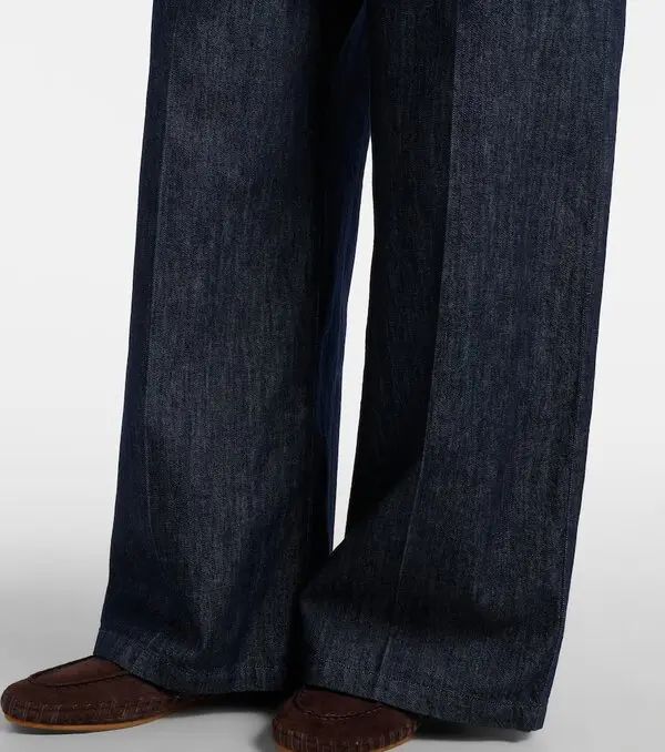 Max Mara Lavinia High-rise Wide-leg Jeans - Blue