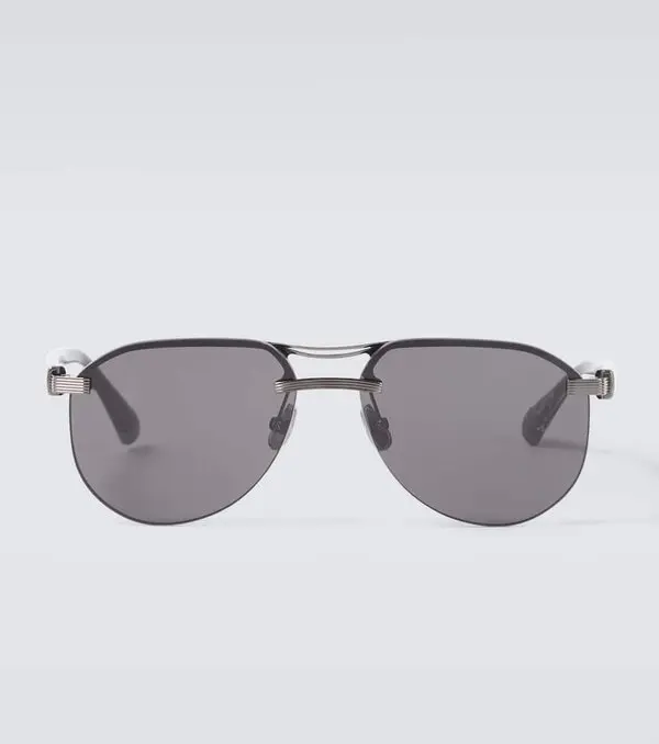Brunello Cucinelli Aviator Sunglasses - Black