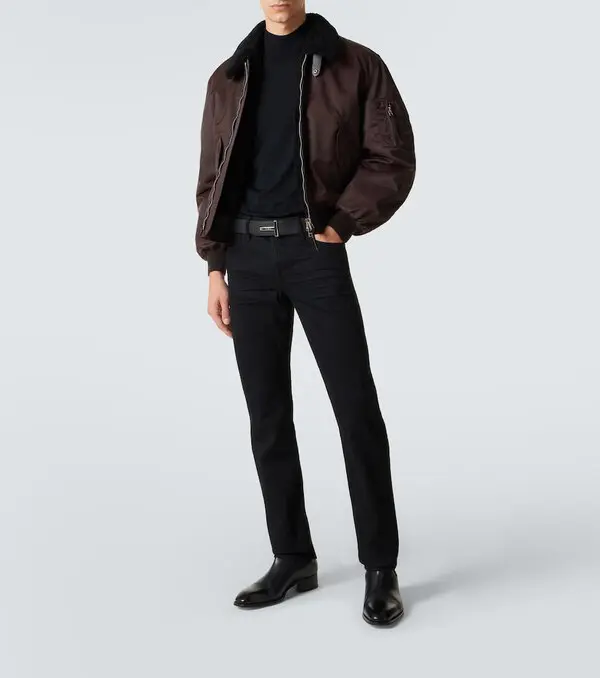 TOM FORD Wool Turtleneck Sweater - Black