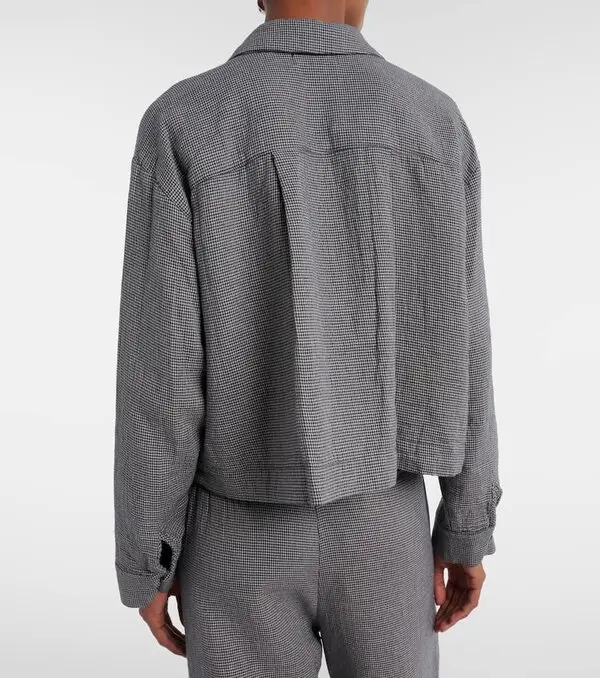 Velvet By Graham & Spencer Adeline Houndstooth Cotton Shirt