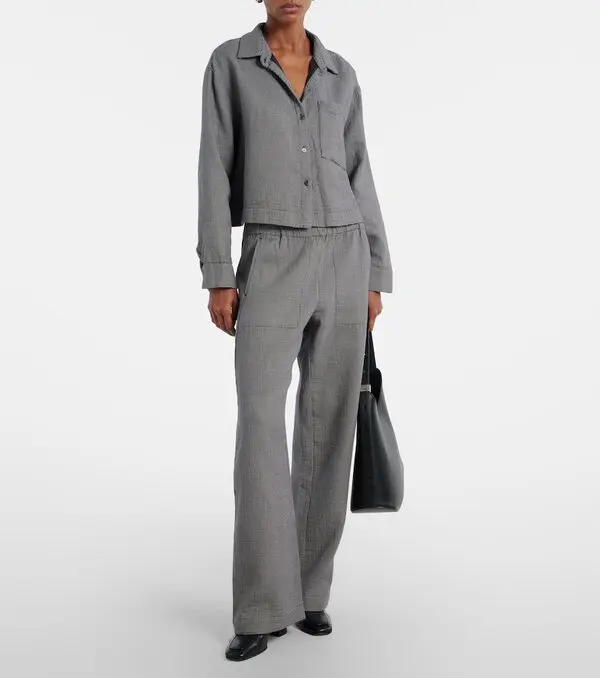 Velvet By Graham & Spencer Adeline Houndstooth Cotton Shirt
