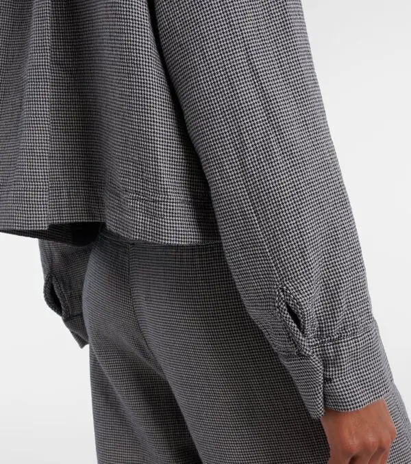 Velvet By Graham & Spencer Adeline Houndstooth Cotton Shirt