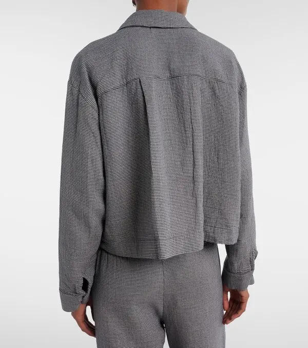 Velvet By Graham & Spencer Adeline Houndstooth Cotton Shirt