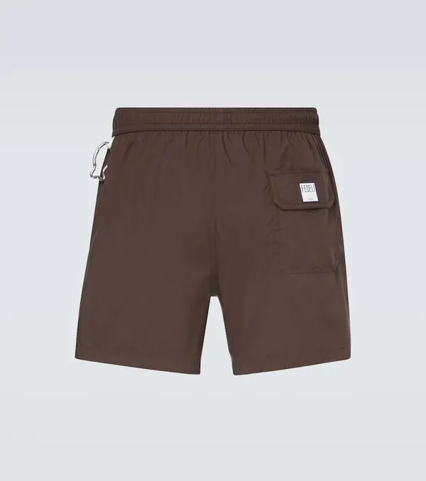 Fedeli Madeira Swim Trunks - Brown
