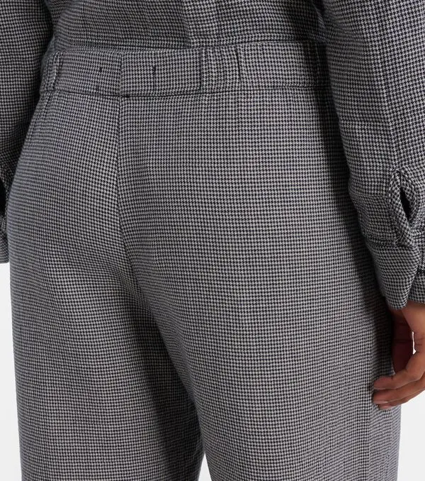 Velvet By Graham & Spencer Houndstooth Cotton Wide-leg Pants