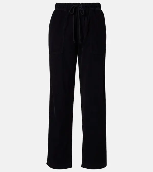 Velvet By Graham & Spencer Cotton Corduroy Pants - Black