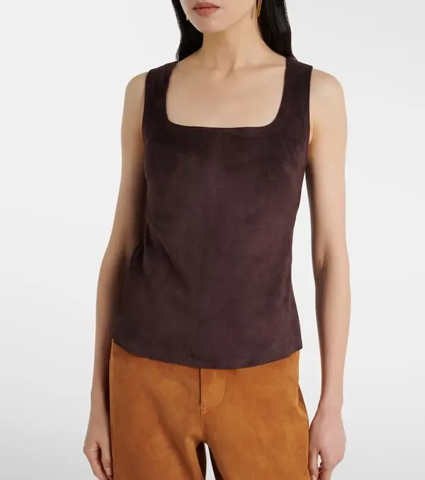 Stouls Edie Suede Tank Top - Brown