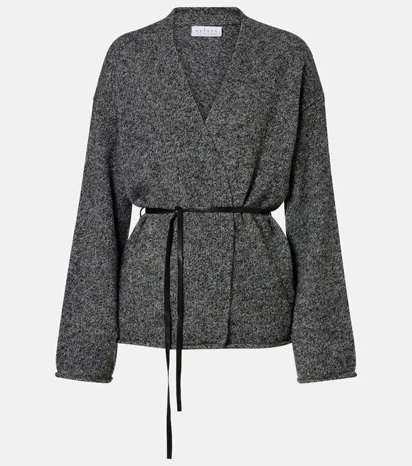 Velvet By Graham & Spencer Alina Wool-blend Cardigan - Grey