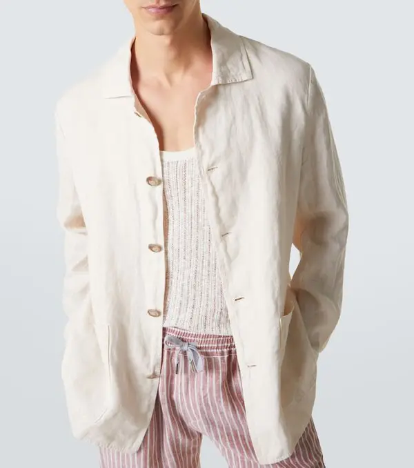 Fedeli Oxford Linen Jacket