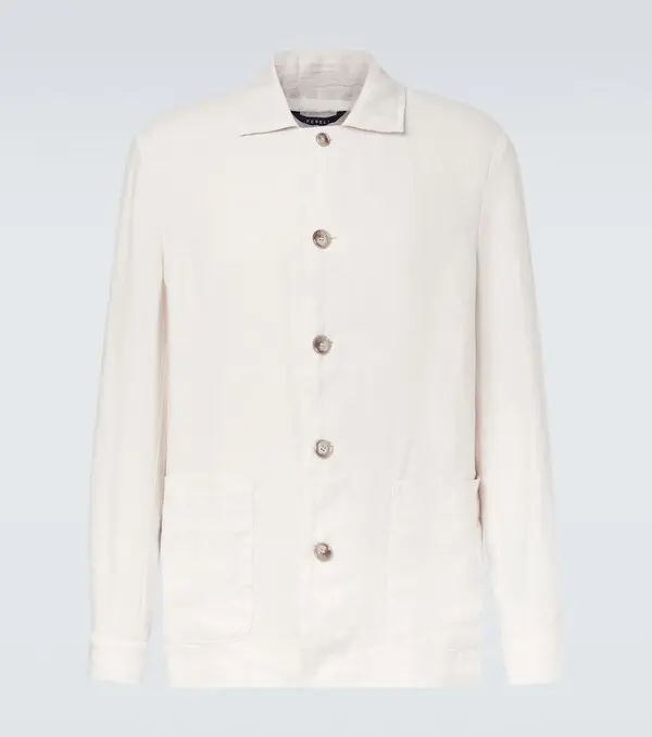 Fedeli Oxford Linen Jacket