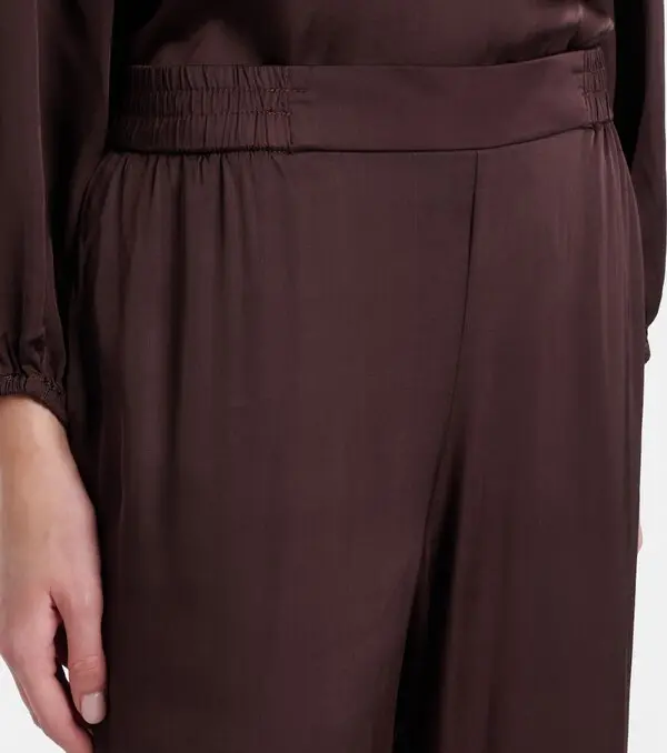 Velvet By Graham & Spencer Larkin Wide-leg Pants - Brown