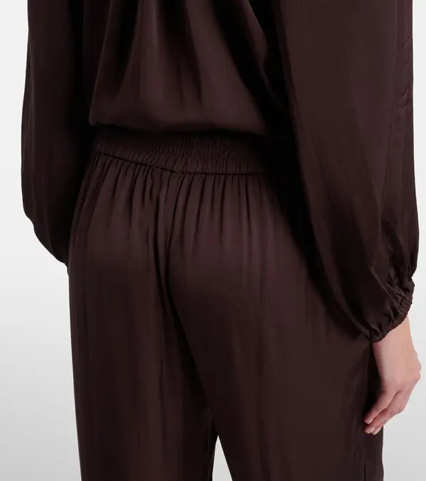 Velvet By Graham & Spencer Larkin Wide-leg Pants - Brown