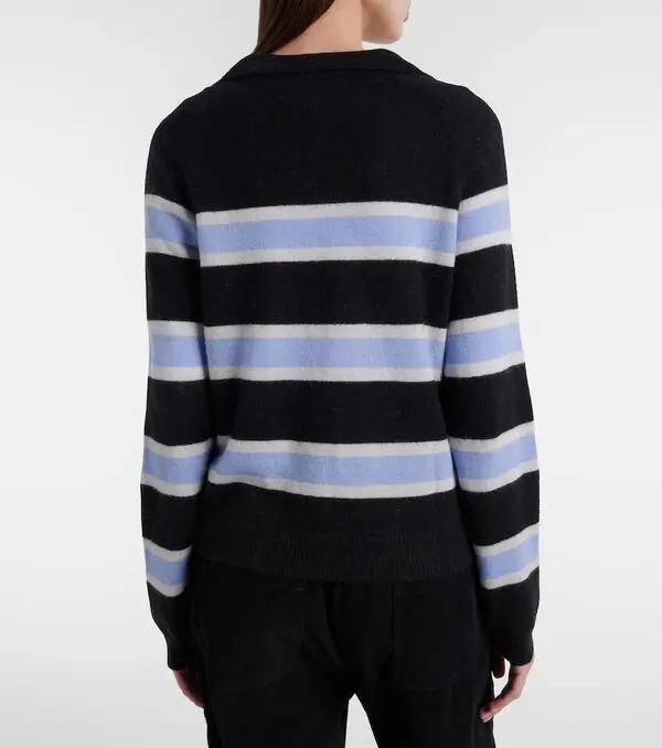 Velvet By Graham & Spencer Everbake Striped Polo Sweater