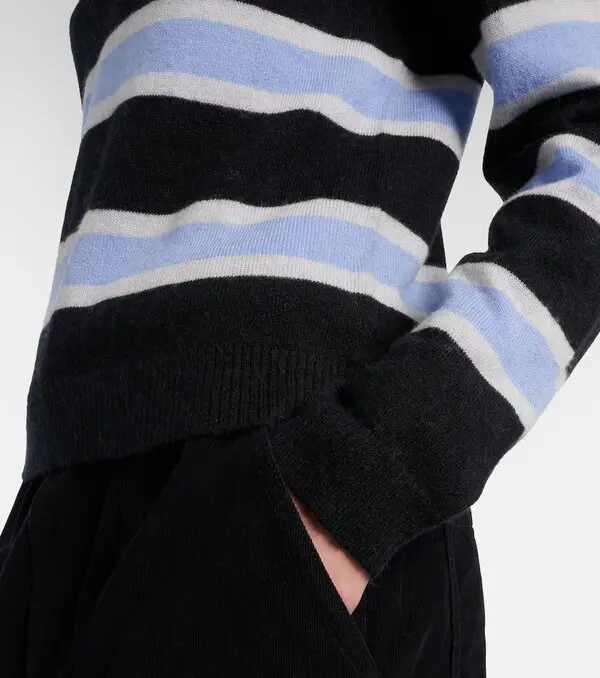 Velvet By Graham & Spencer Everbake Striped Polo Sweater