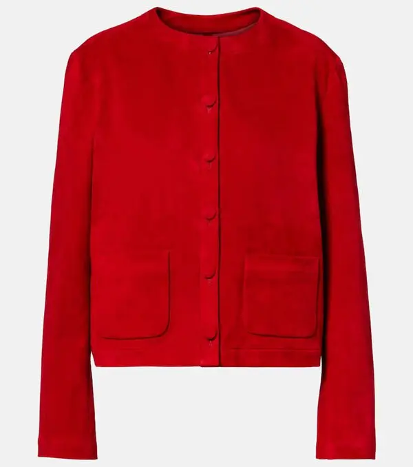 Stouls Gabrielle Suede Jacket - Red