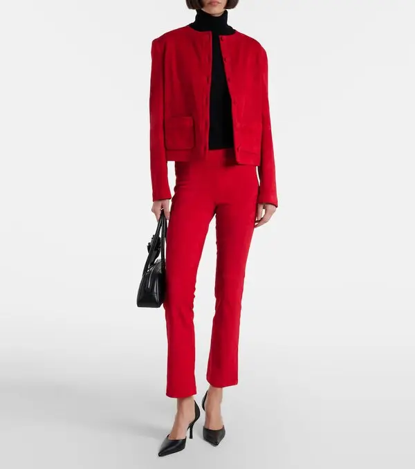 Stouls Gabrielle Suede Jacket - Red