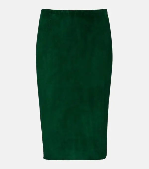 Stouls Gilda Suede Pencil Skirt