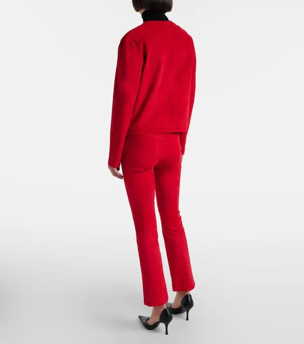 Stouls Jp Twenty Slim Suede Pants - Red