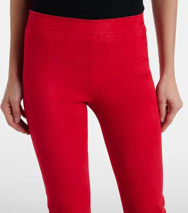 Stouls Jp Twenty Slim Suede Pants - Red
