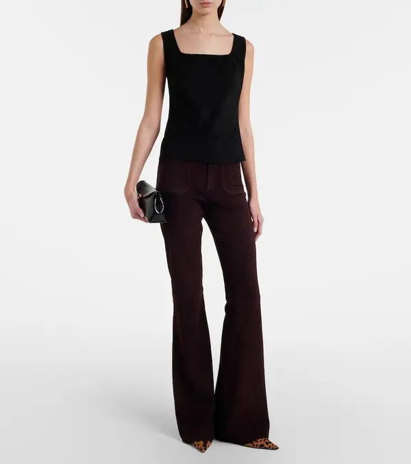 Stouls Laurent Suede Flared Pants