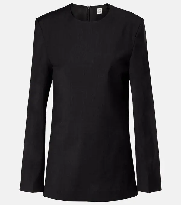 TOTEME Wool Blouse - Grey
