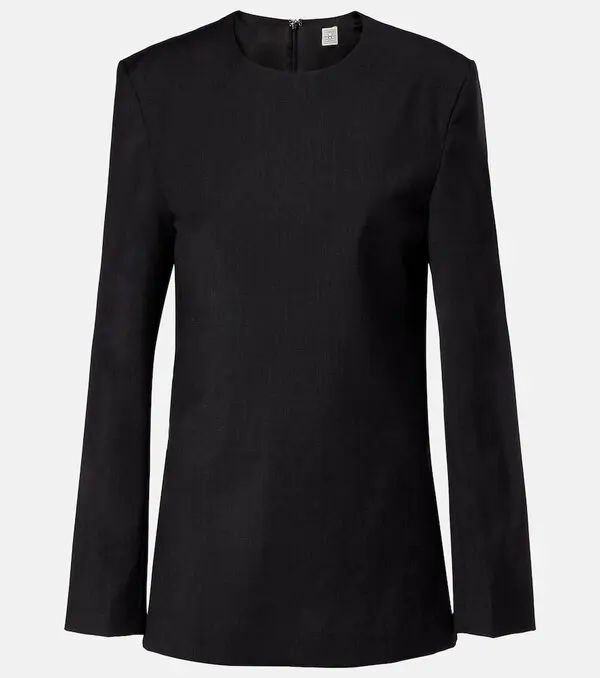 TOTEME Wool Blouse - Grey