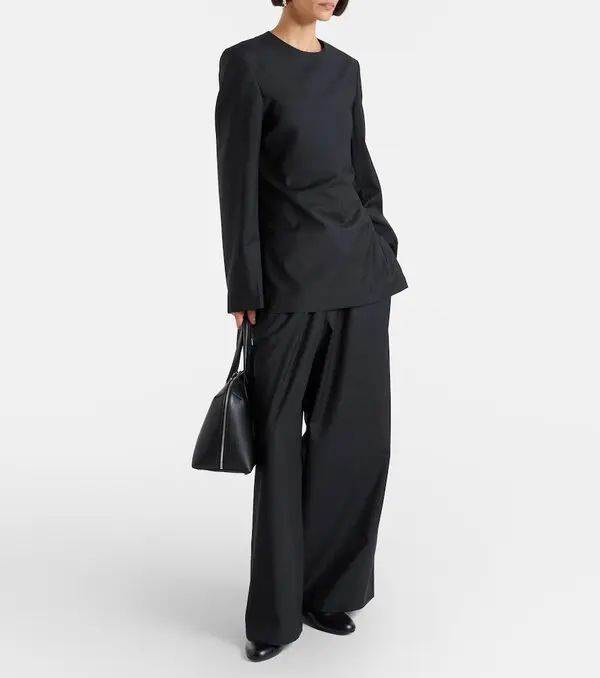TOTEME Wool Blouse - Grey