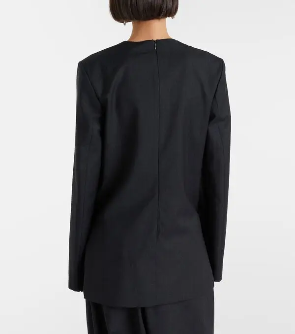TOTEME Wool Blouse - Grey