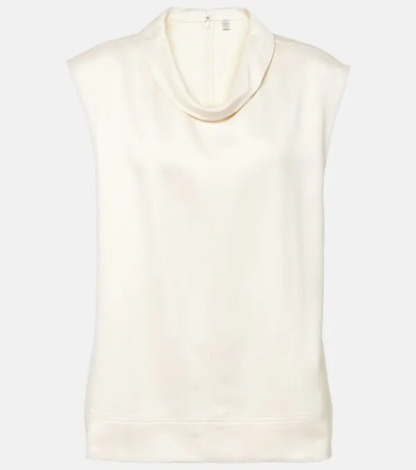 TOTEME Satin Top - Beige