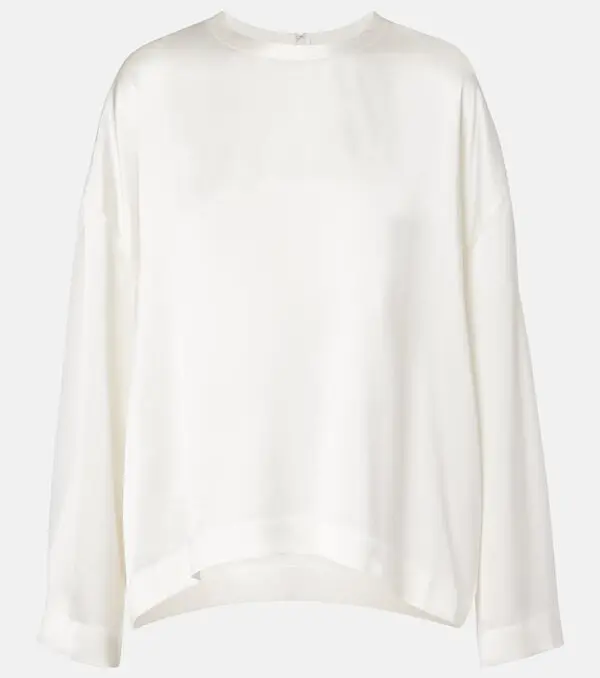 TOTEME Satin Top - White
