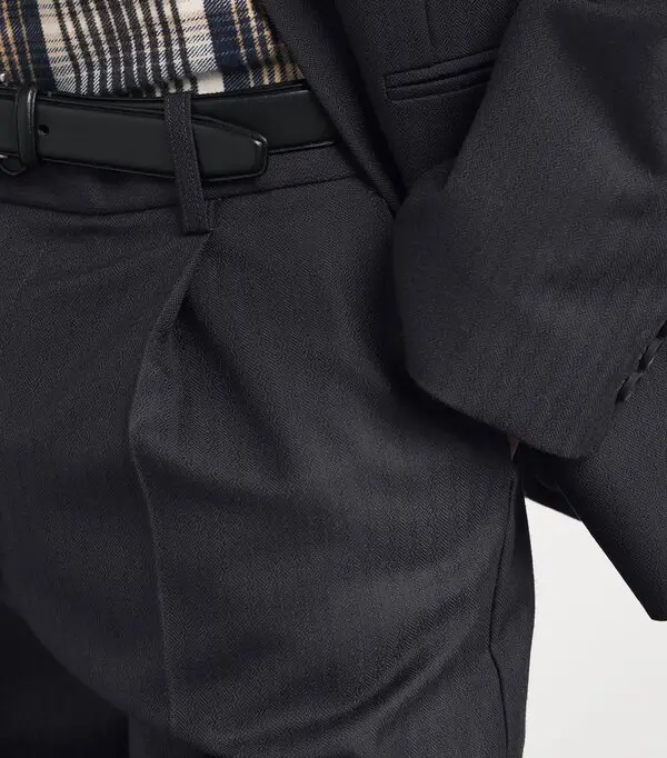 Studio Nicholson X Aaron Levine Wool Selby Trousers - Navy