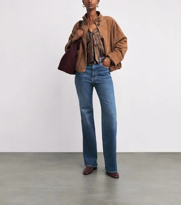 Veronica Beard Crosbie Wide-leg Jeans - Blue
