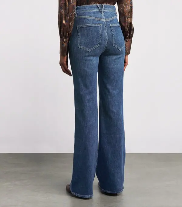 Veronica Beard Crosbie Wide-leg Jeans - Blue
