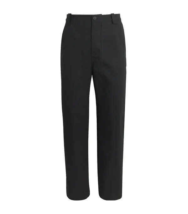 Studio Nicholson X Aaron Levine Cotton Canvas Denver Cargo Trousers - Black