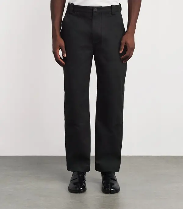 Studio Nicholson X Aaron Levine Cotton Canvas Denver Cargo Trousers - Black