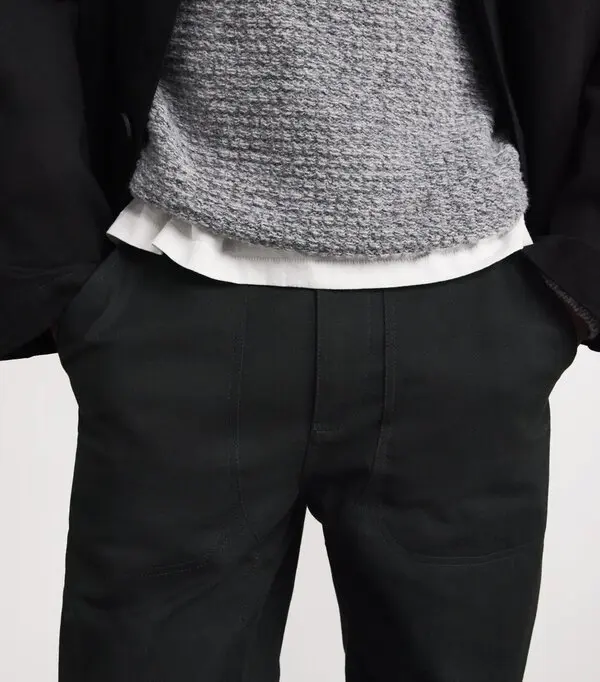 Studio Nicholson X Aaron Levine Cotton Canvas Denver Cargo Trousers - Black