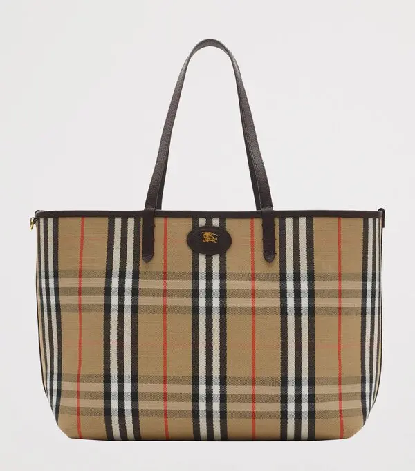 Burberry Medium Leather Reversible Bloomsbury Tote - Beige
