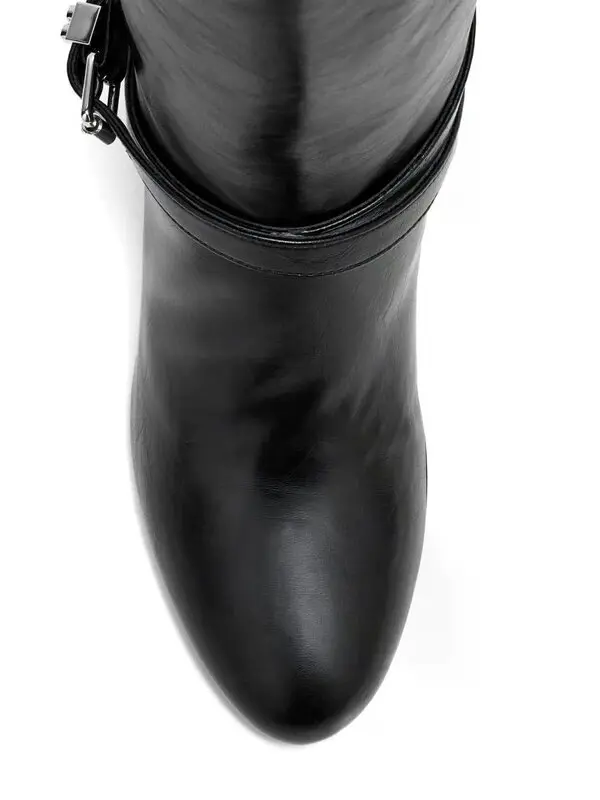 GANNI Buckle-strap Knee-high Wedge Boots