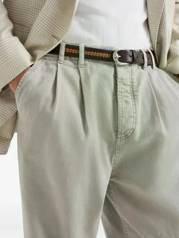 Brunello Cucinelli Double-pleat Five-pocket Jeans - Grey
