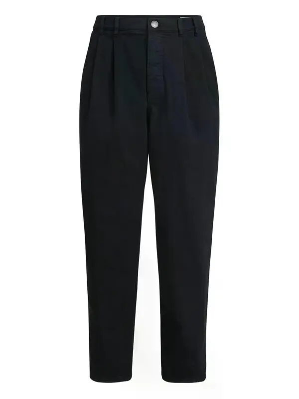 Brunello Cucinelli Double-pleated Five-pocket Trousers - Black