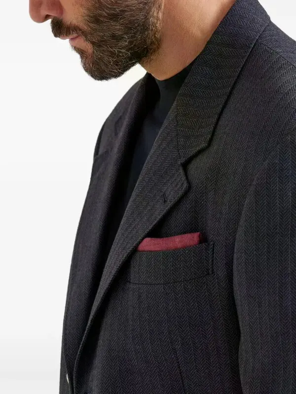 Brunello Cucinelli Striped-border Pocket Square