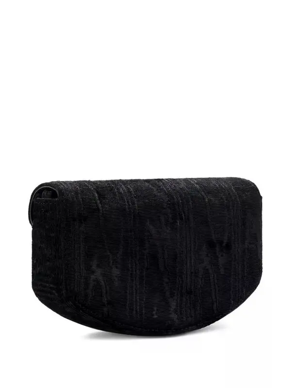 GANNI Textured Velvet Moiré Shoulder Bag
