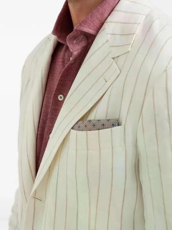 Brunello Cucinelli Patterned Pocket Square