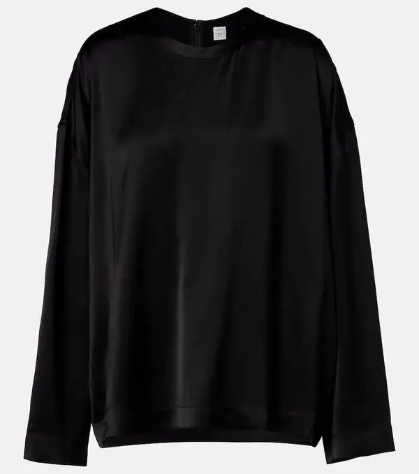 TOTEME Satin Top - Black