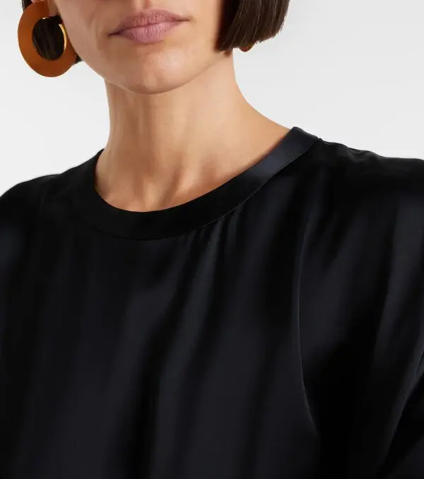 TOTEME Satin Top - Black