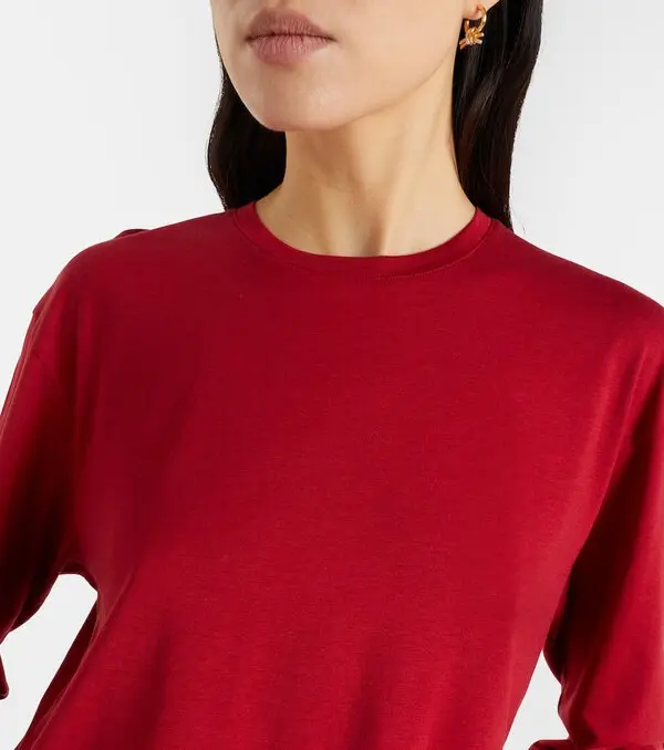 TOTEME Classic Long Sleeve T-shirt - Red