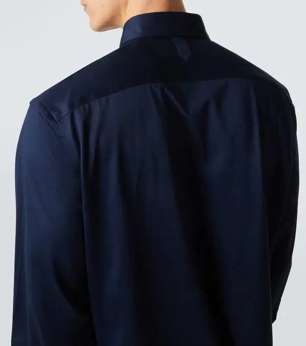 Canali Cotton Jersey Shirt - Blue