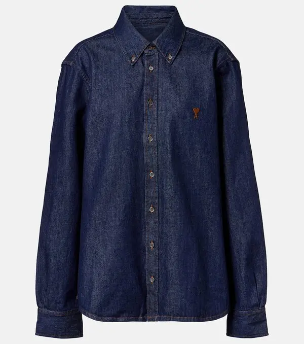 AMI Paris De Cœur Denim Shirt